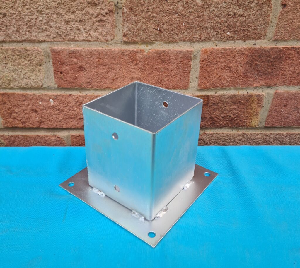 HEAVY DUTY GALVANISED BOLT DOWN / POST FOOT - A.D.N.A COMPONENTS