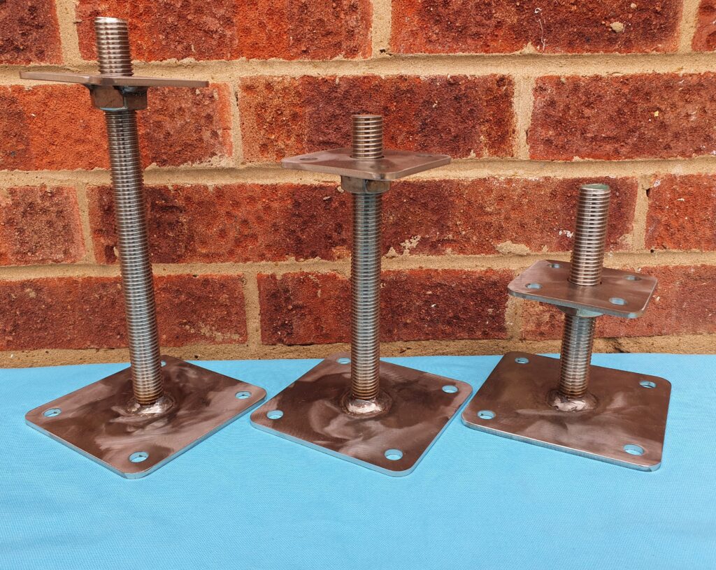 STAINLESS STEEL ELEVATED BOLT DOWN POST FITTING , THREADED /150mm ...