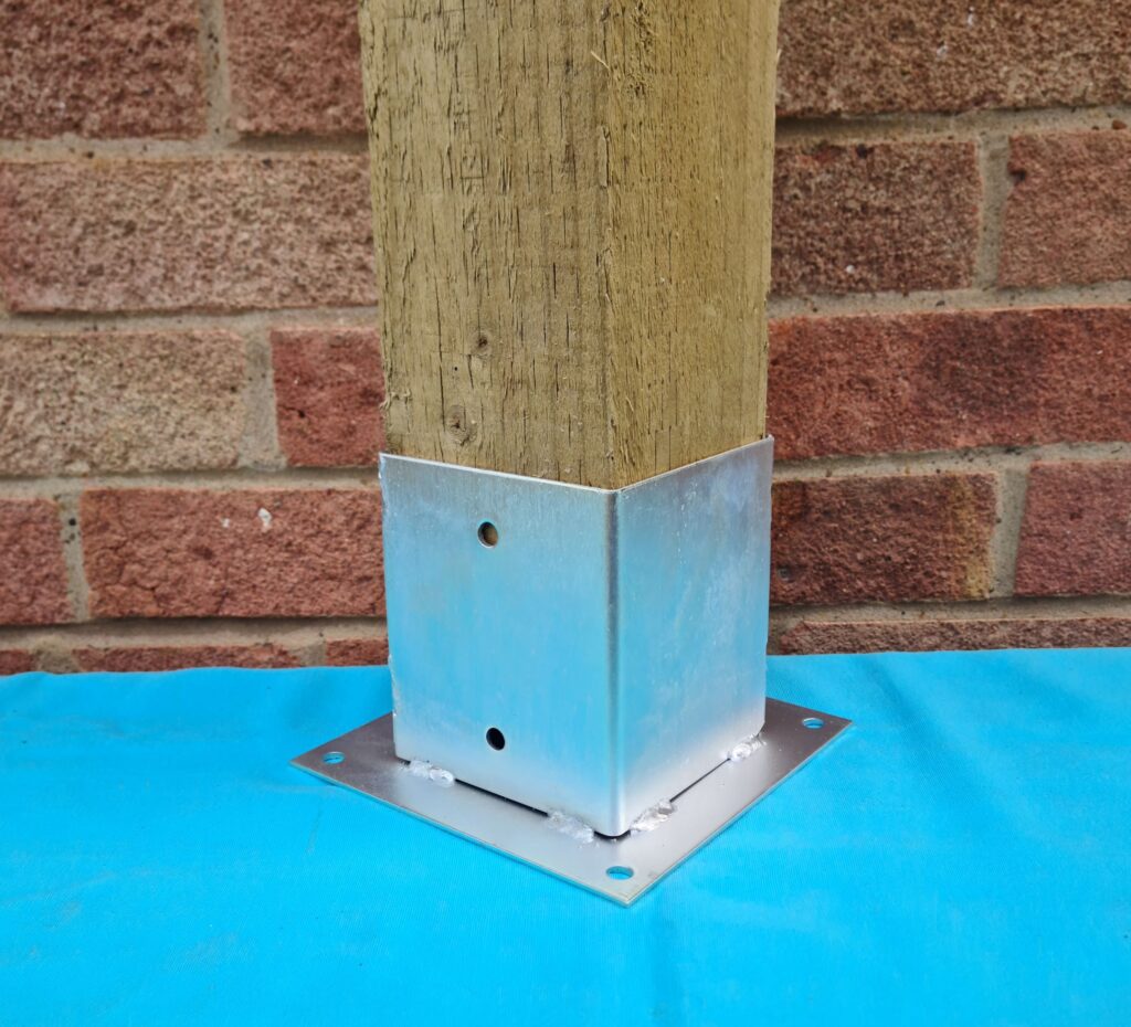 HEAVY DUTY GALVANISED BOLT DOWN / POST FOOT - A.D.N.A COMPONENTS