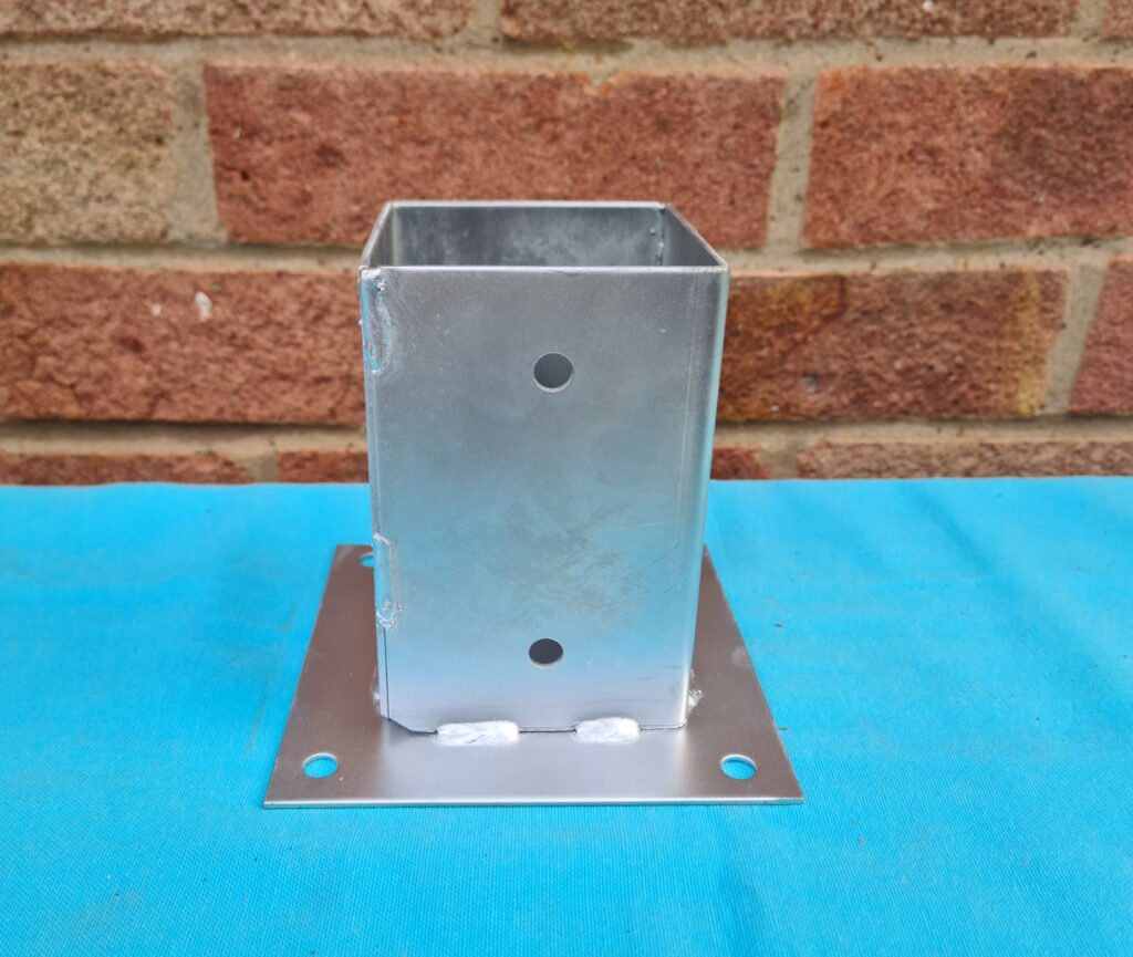 HEAVY DUTY GALVANISED BOLT DOWN / POST FOOT - A.D.N.A COMPONENTS