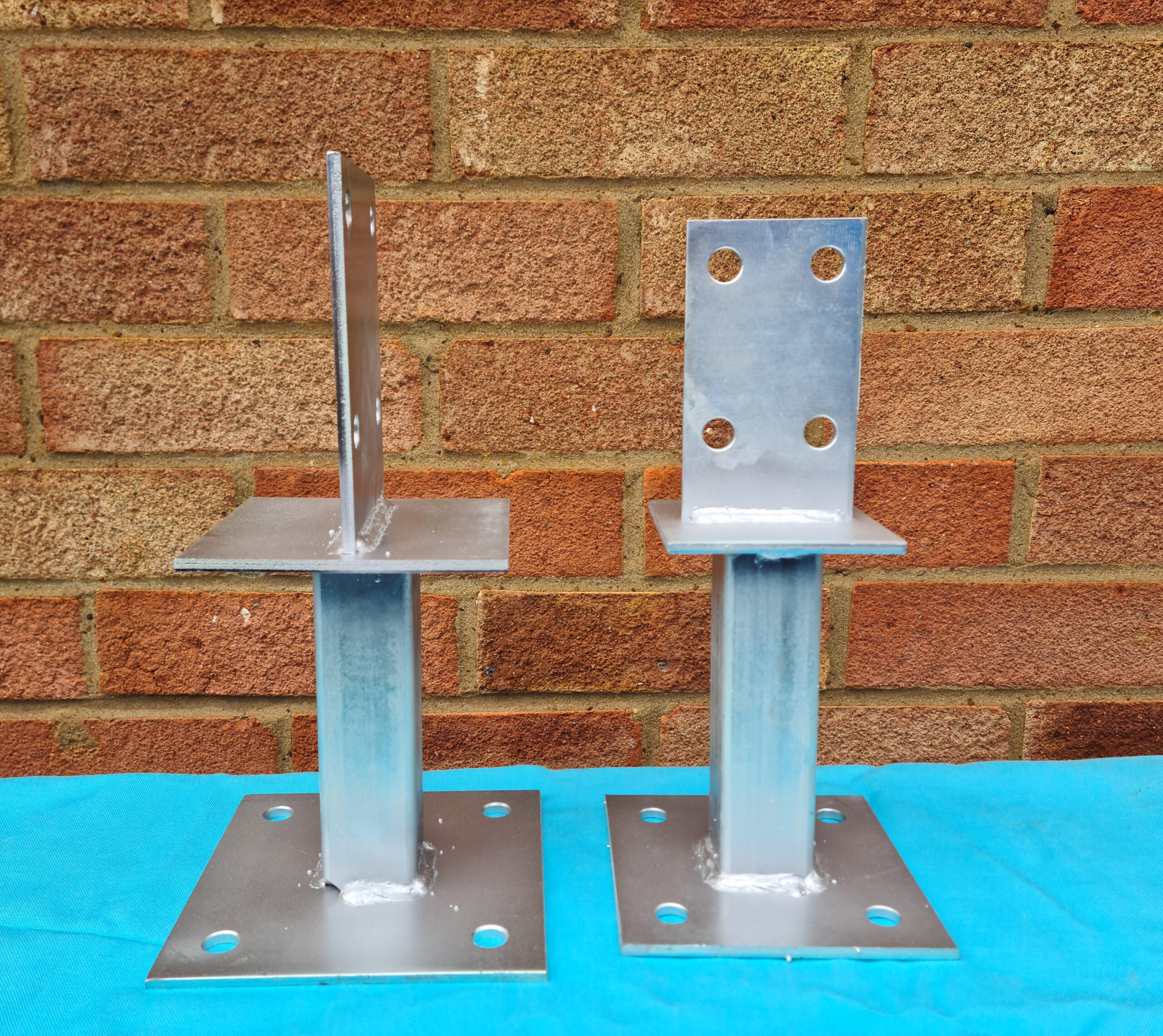 ELEVATED POST BASE/GALVANISED STEEL,150MM ELEVATION, PBH70 OR PBH100 ...