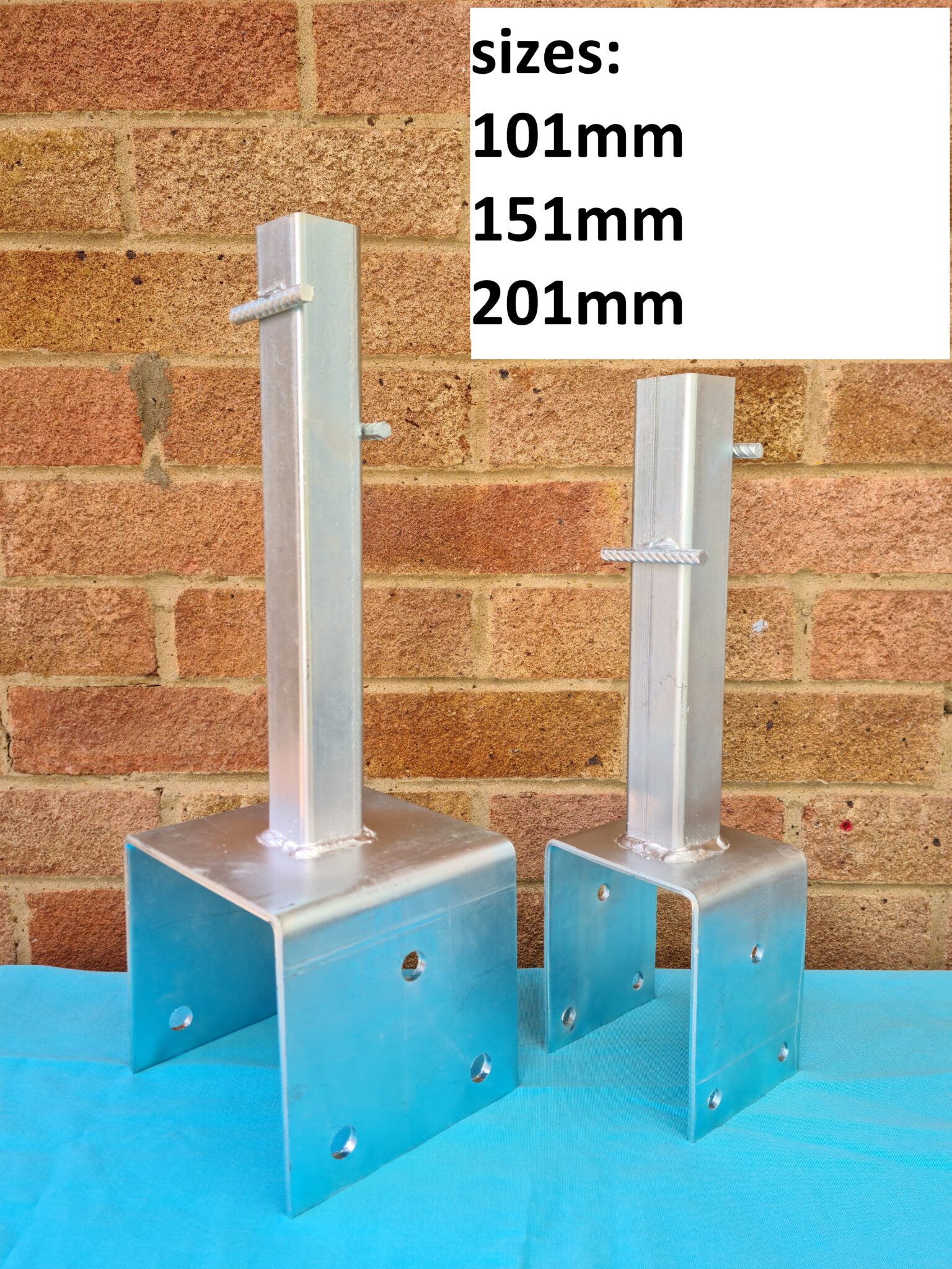 HEAVY DUTY 100mm (4″) ,150mm (5.9″) ,200mm U SHAPE TYPE FENCE POST FOOT ...