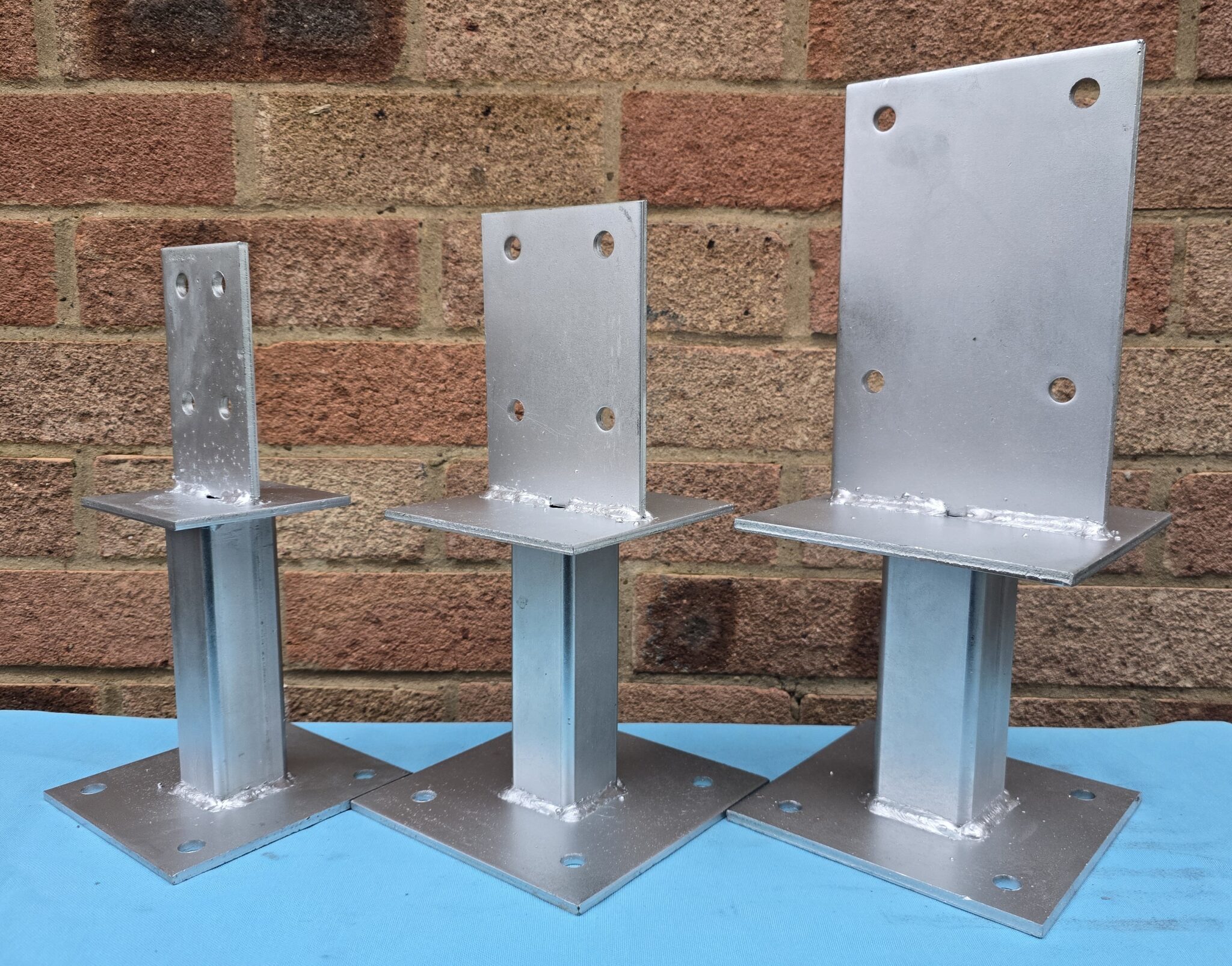 ELEVATED POST BASE/GALVANISED STEEL,150MM ELEVATION, PBH70 100 150 - A ...